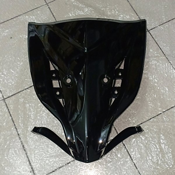 Jual cover front top tameng panel kap depan supra x 125 FI K41 hitam ...