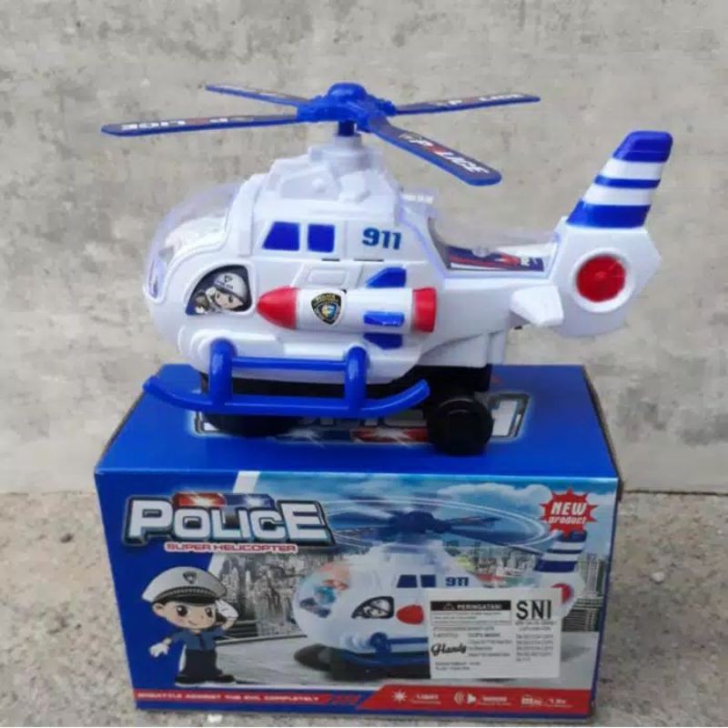 Jual MAINAN ANAK HELIKOPTER POLISI BESAR HELICOPTER POLICE BUMP N GO ...