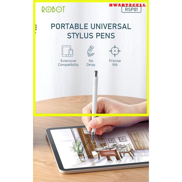 Jual ROBOT RSP01 RSP02 Universal 2 in 1 Capacitive Stylus Pen for ...
