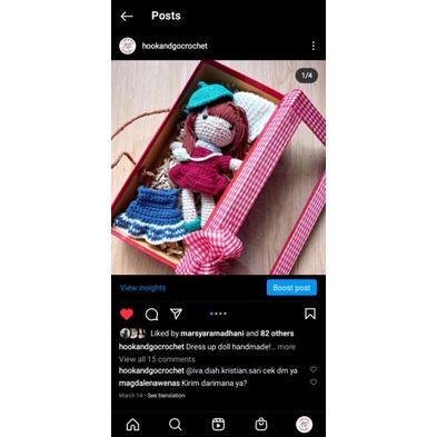 Jual orderan atas nama NOVI amigurumi dolls | Shopee Indonesia