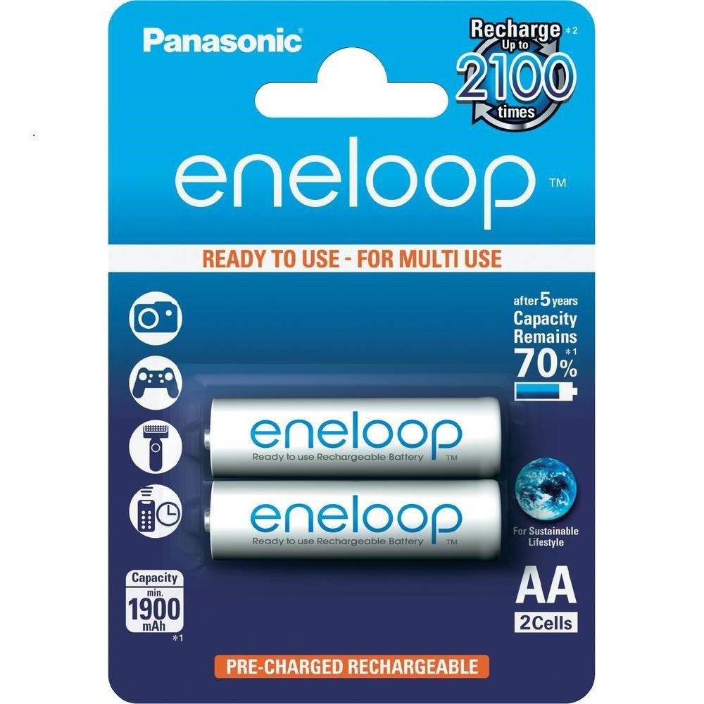 Jual Panasonic Eneloop 2pcs Aa 2000mah Rechargeable Battery Bk 3mcce