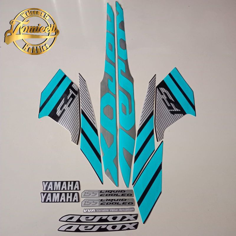 Jual stiker striping yamaha aerox 155 2017 kuning stiker motor list ...