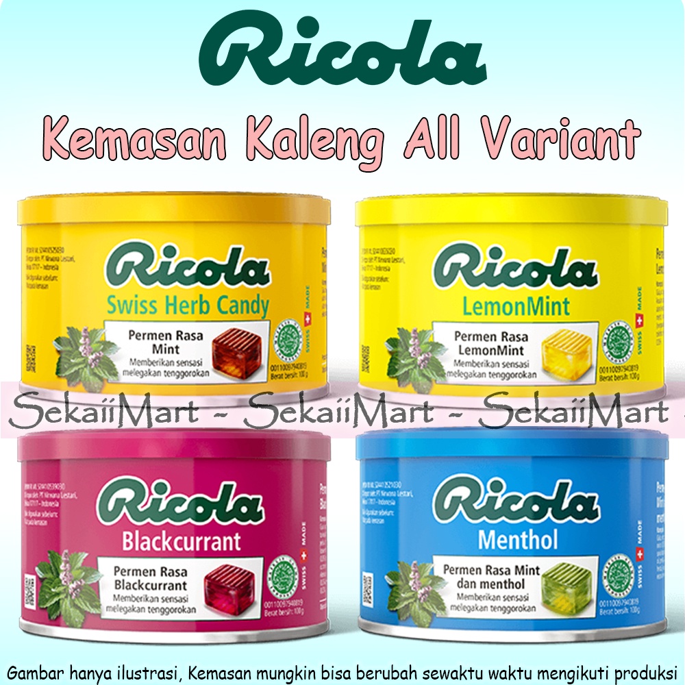 Jual RICOLA Swiss Herb Candy All Variant - Permen Herbal Kemasan Kaleng | Shopee Indonesia