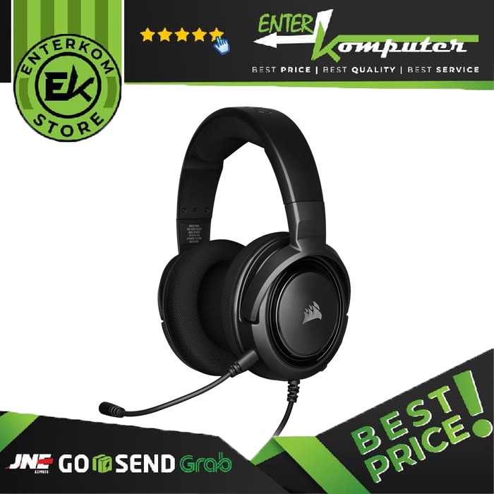 Jual Corsair HS35 Stereo Gaming Headset (Black/Red/Green/Blue) | Shopee ...
