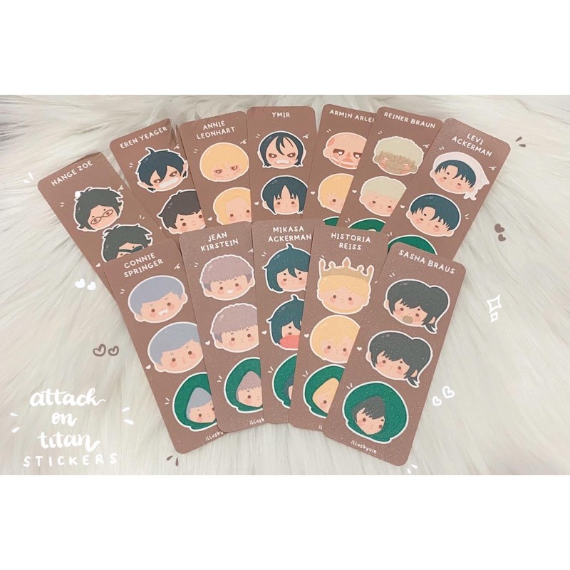 Jual Attack on Titan AOT SnK Shingeki no Kyojin Sticker Polco Journal ...