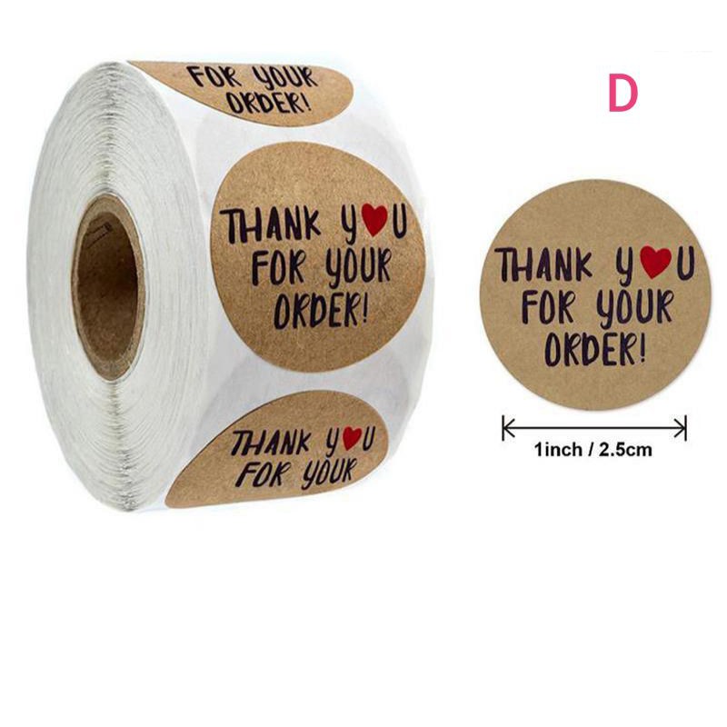 Jual [TERMURAH] 【Ecer 1pc】 Stiker Label Thank You - Stiker Label Segel ...