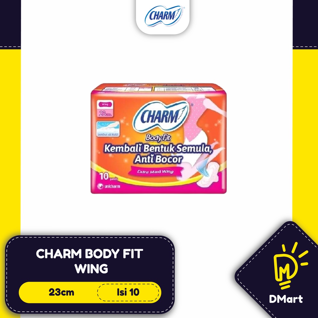 Jual Charm Body Fit Wing Non Wing 23 cm isi 8 10 20 28 30 pads Charm ...
