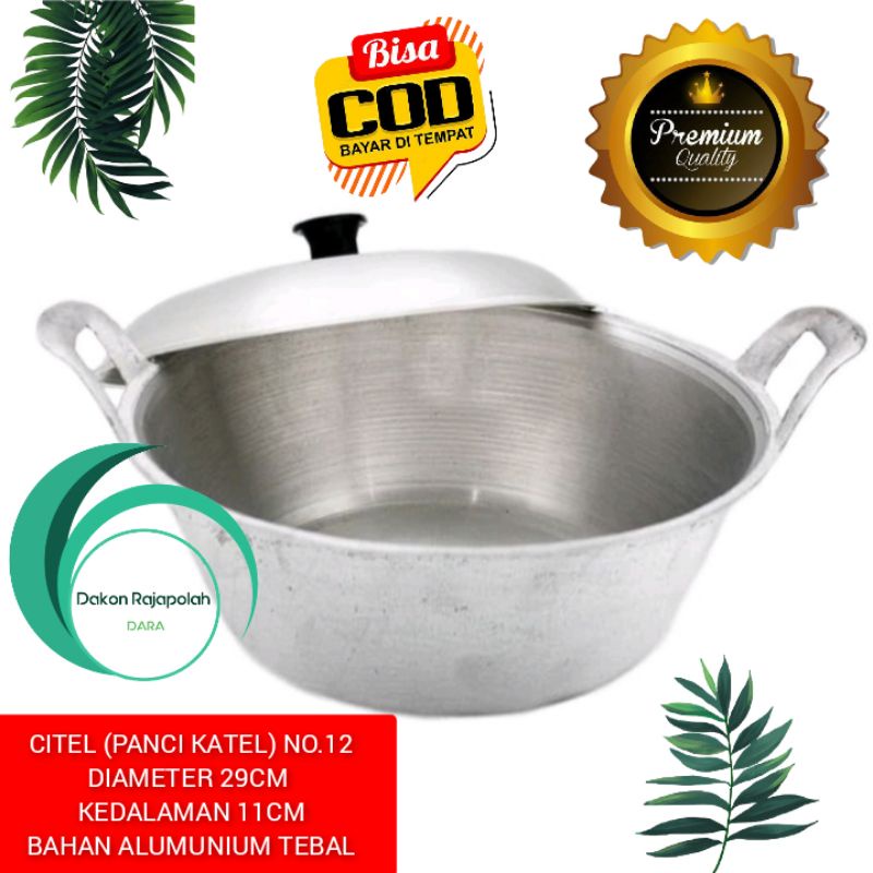 Jual Citel No 12 panci katel tradisional anti pecah liwet goreng rebus ...