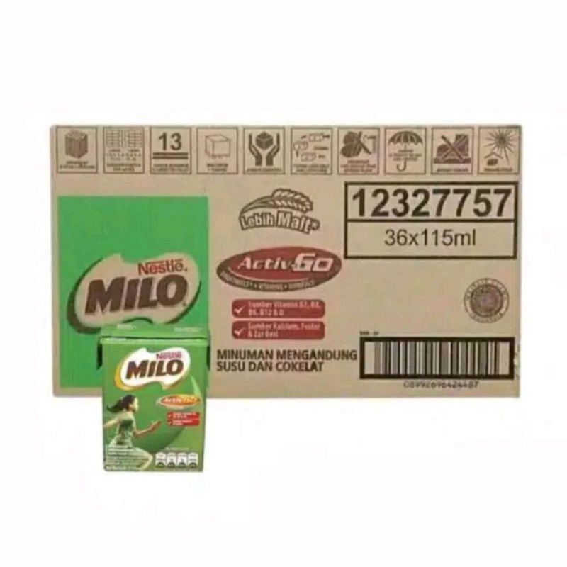 Jual Milo Active Go Coklat UHT 110ml | Shopee Indonesia