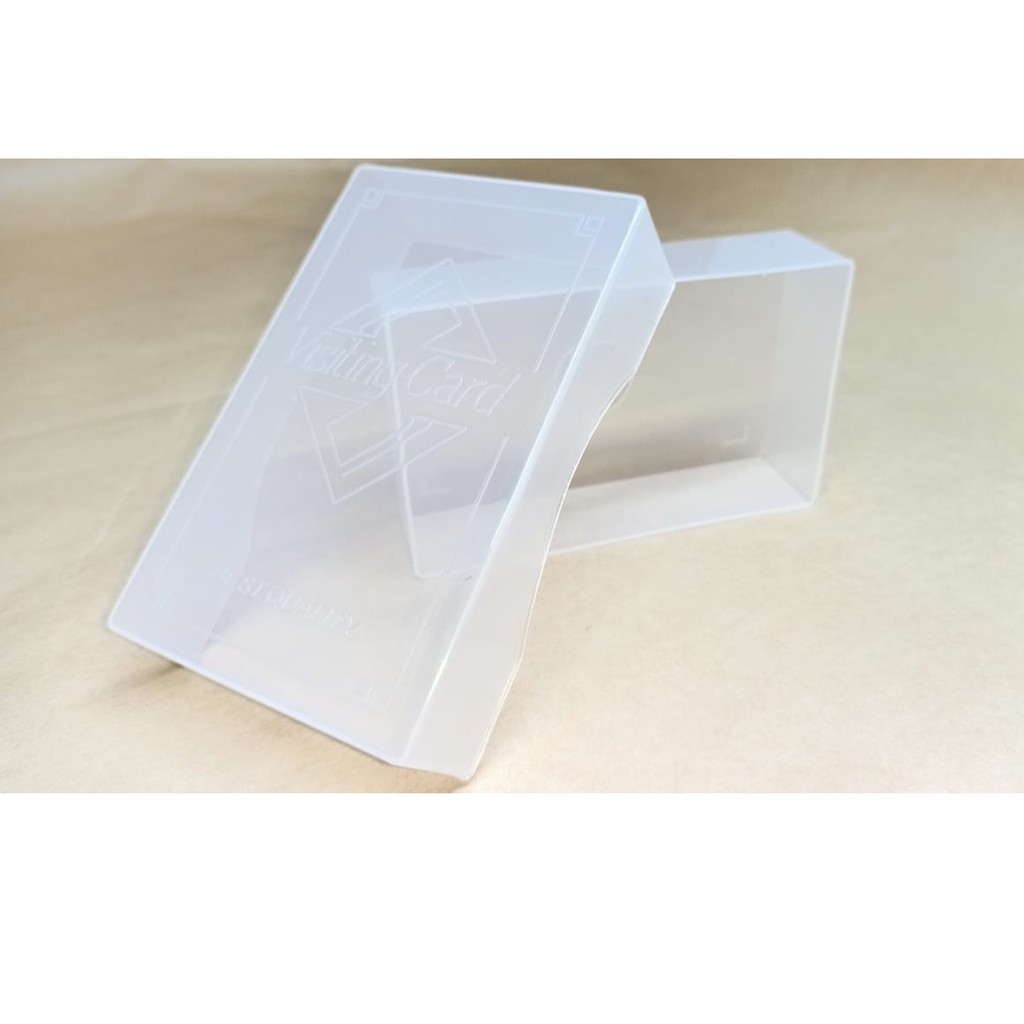 Jual NAME CARD PLASTIC BOX VISITING CARD 9,2 X 5,6 X 2,3 CM | Shopee ...