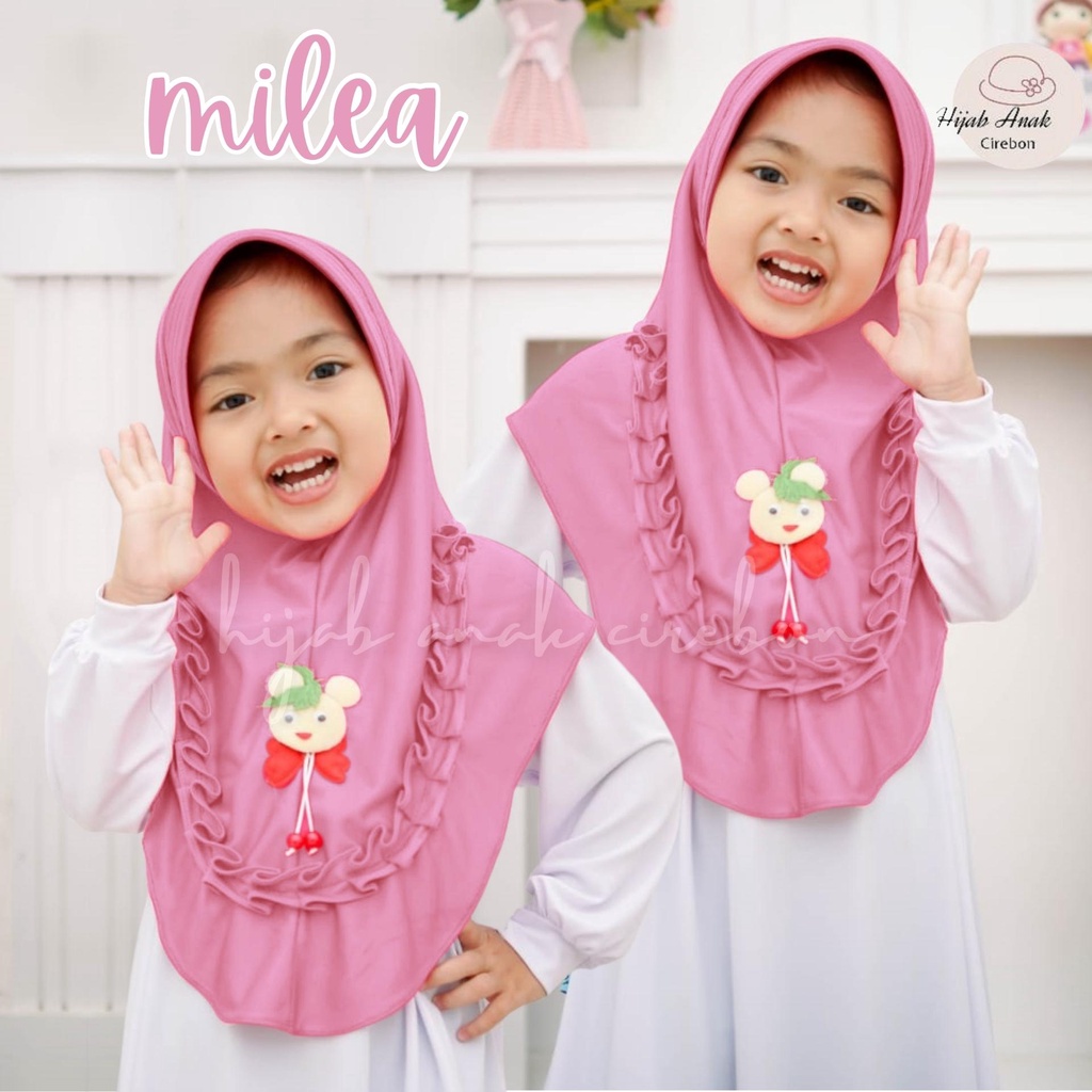 Jual Hijab Anak TK Milea / Hijab Anak TK Kekinian / Hijab Anak TK Ped ...