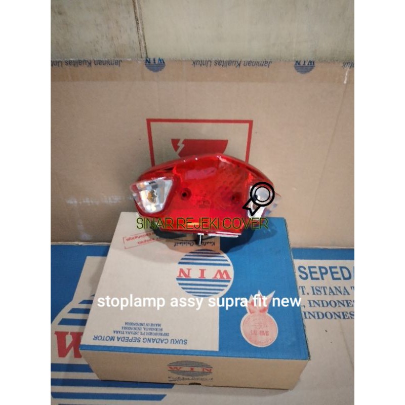 Jual STOP LAMP ASSY LAMPU STOP supra fit new merk win | Shopee Indonesia