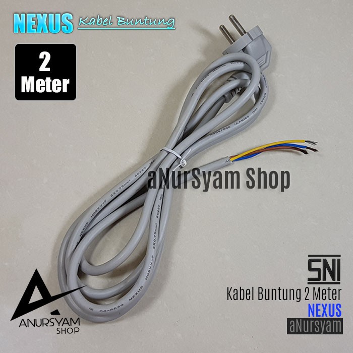 Jual Kabel AC Buntung Isi 3 Arde 2 Meter NEXUS / Kabel Power Kabel ...