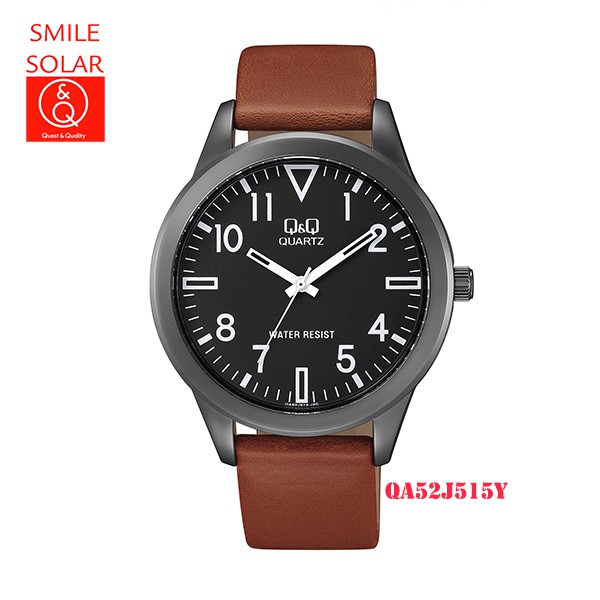 Jual Jam Tangan Pria Classic Casual Kulit Leather Analog Original Q&Q QnQ QQ QA52 QA52J Series ...