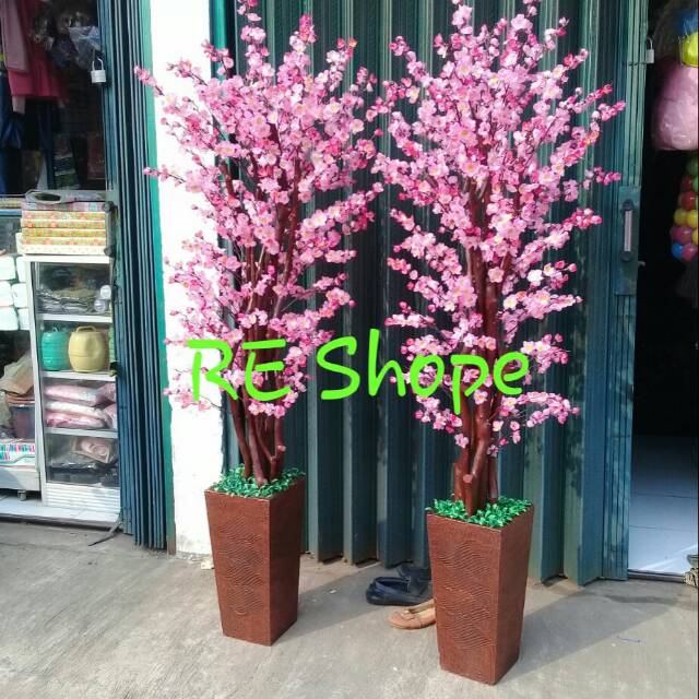 Jual Bunga plastik tinggi 170cm/bunga Hias imlek/artificial/ pohon ...