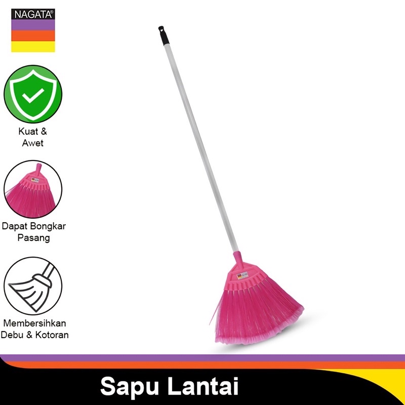 Jual Sapu Lantai Tradisi 341 Nagata | Sapu Lantai Nylon Tebal | Shopee ...