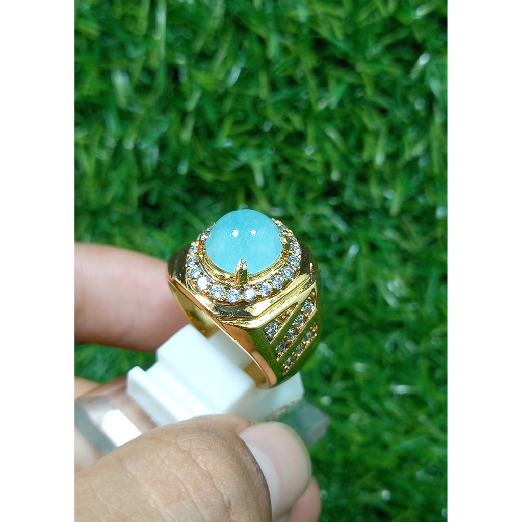 Jual BATU CINCIN PERMATA BACAN ASLI TOP QUALITY RING PERAK BANGKOK 926 ...