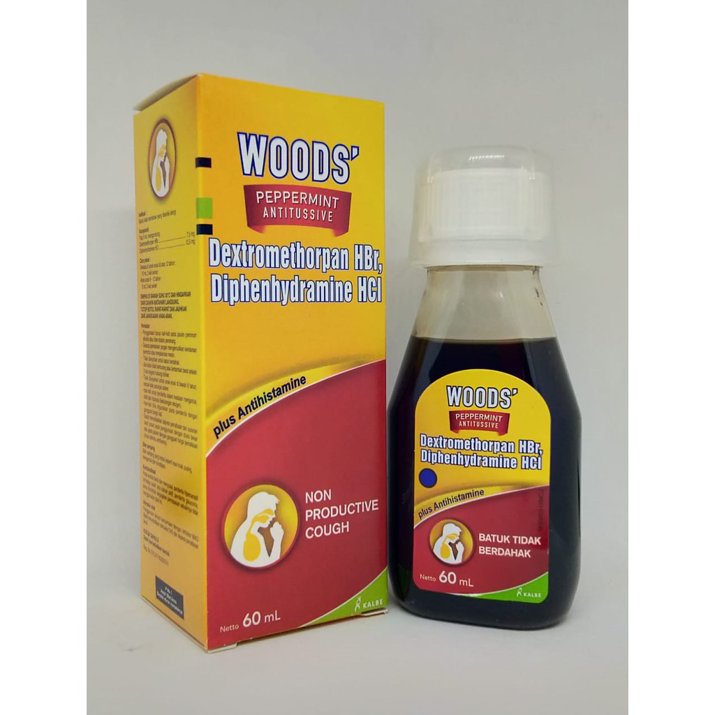 Jual Woods Pepermint Antitussive Merah - Obat Batuk tidak Berdahak ...