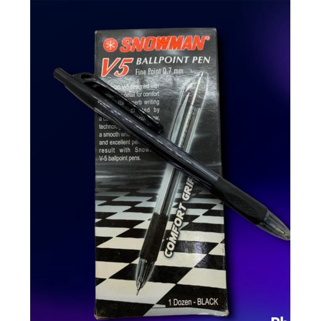Jual SNOWMAN PULPEN BOLPOINT PEN V5 | Shopee Indonesia
