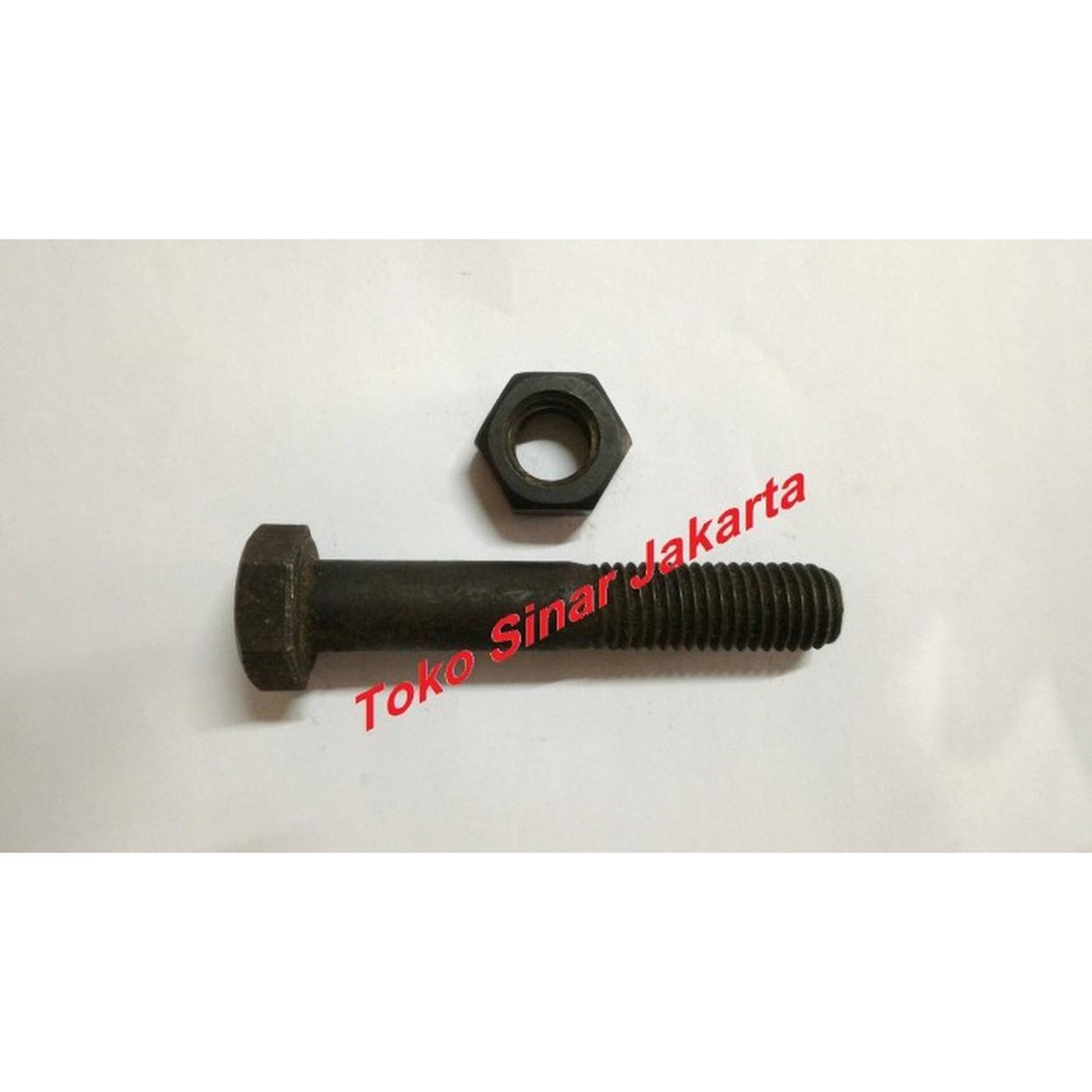 Jual Baut Baja ( Grade 8.8 ) 14 mm x 80 mm + Mur ( Kunci 22 mm ...