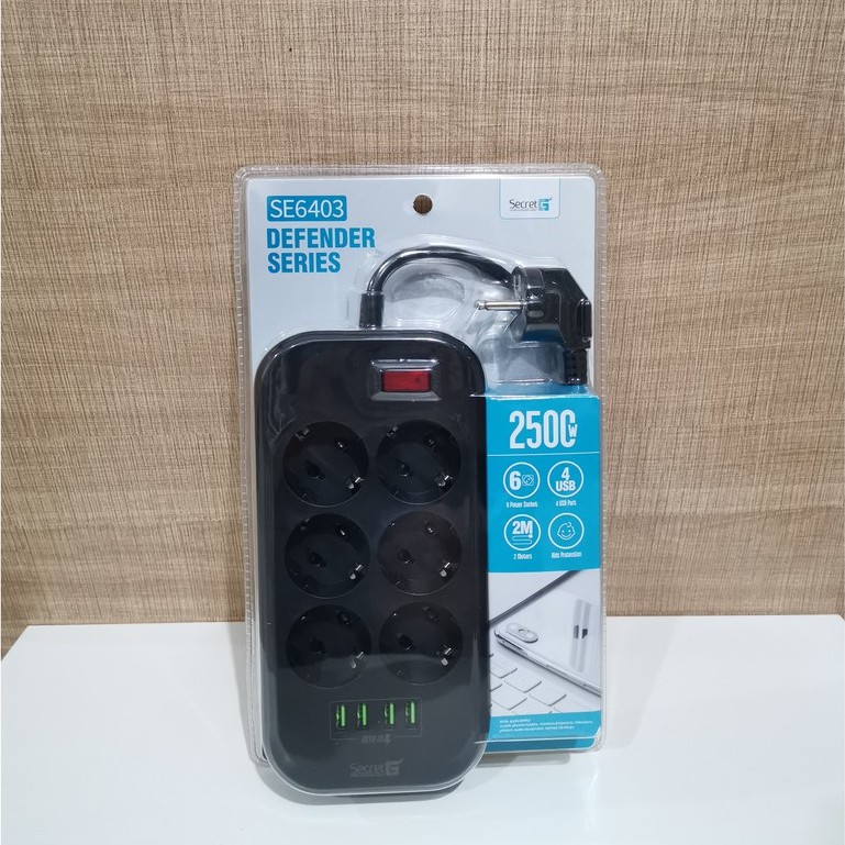 Jual Ldnio Secret-G Power Socket 6 Stop 4 USB 2M (SE6403) | Shopee Indonesia