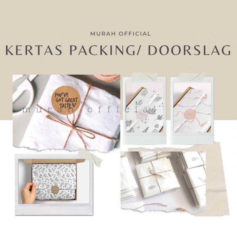 Jual kertas packing kertas doorslag gift box kertas hampers murah ...
