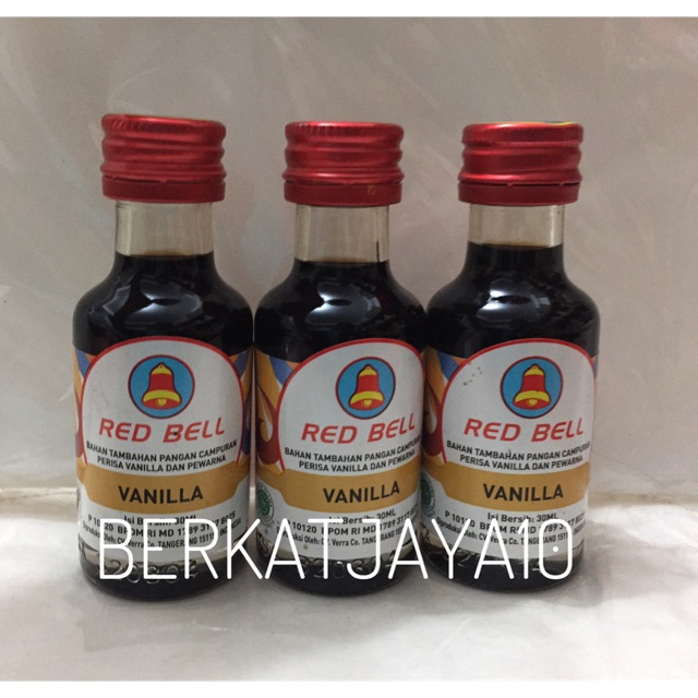 Jual Perisa Vanilla Essence Red Bell Vanila 30 ml | Shopee Indonesia