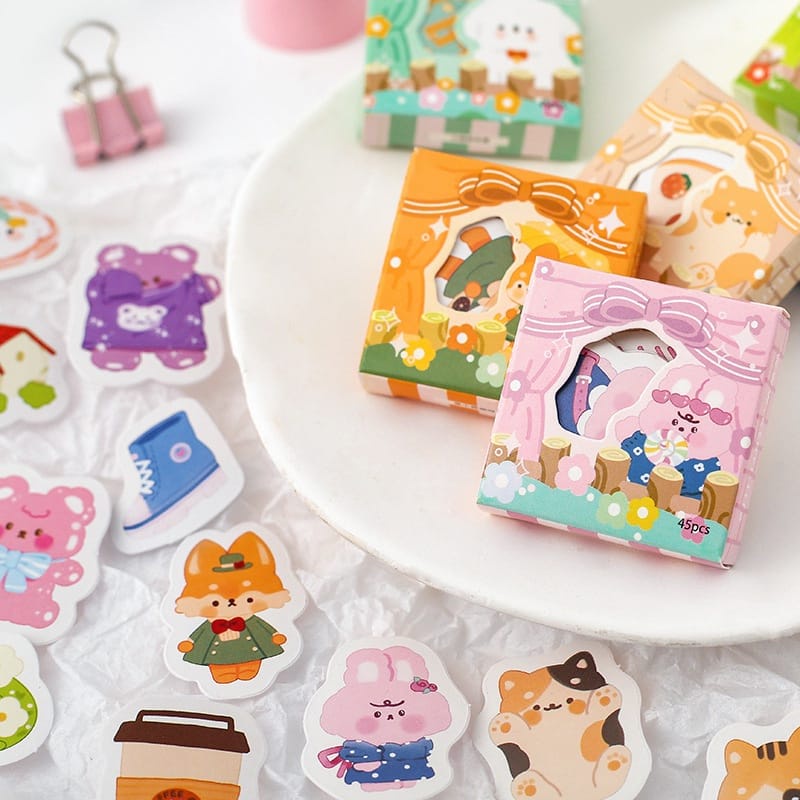 Jual STICKER DECO CARTOON FAMILY CUTE STIKER SCRAPBOOK DIARY JOURNAL ...