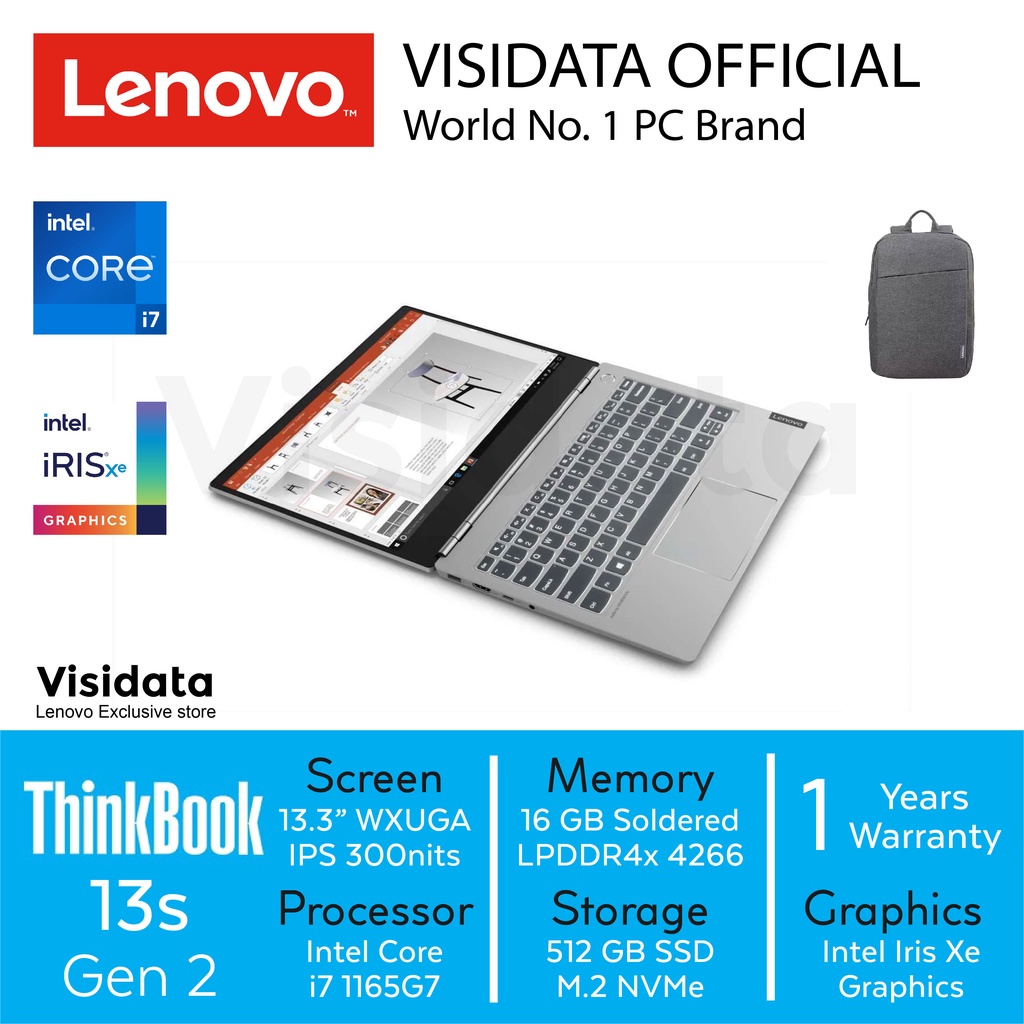 Jual Lenovo ThinkBook 13s G2 ITL i7-1165G7 16GB 512GB 13.3 Jual Lenovo ThinkBook 13s G2 ITL i7-1165G7 16GB 512GB 13.3