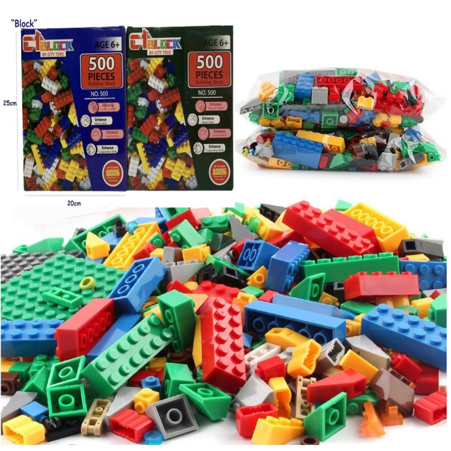 Jual Block Classic / Balok Susun /Classic Bricks 500 pcs | Shopee Indonesia