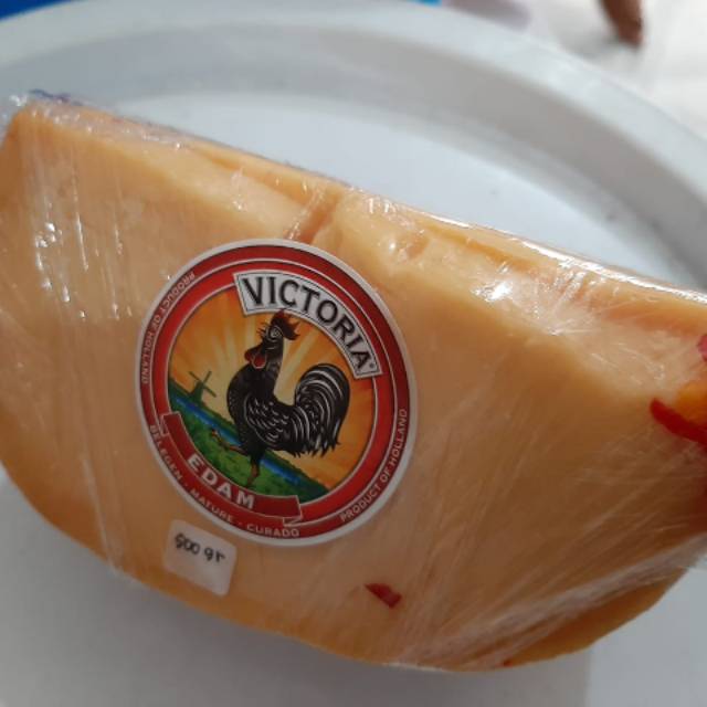 Jual Keju edam Victoria/edam ayam hitam 500gr kemasan sudah direpack ...
