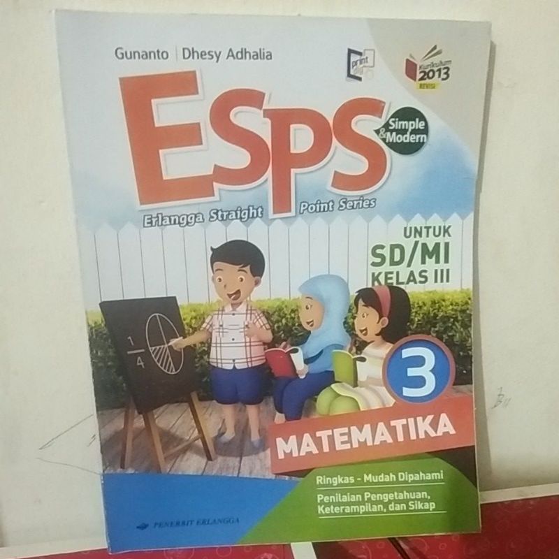 Jual buku esps Matematika SD/Mi kelas 3 penerbit Erlangga | Shopee Indonesia