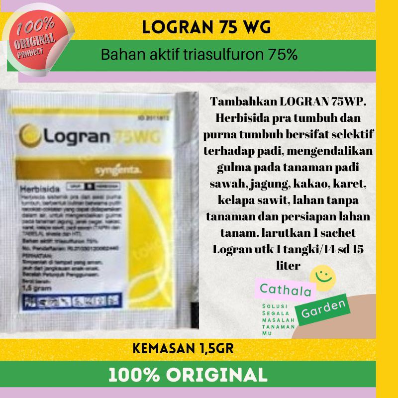 Jual HERBISIDA SELEKTIF BIJI GULMA LOGRAN 75WG ISI 1.5 gr | Shopee ...