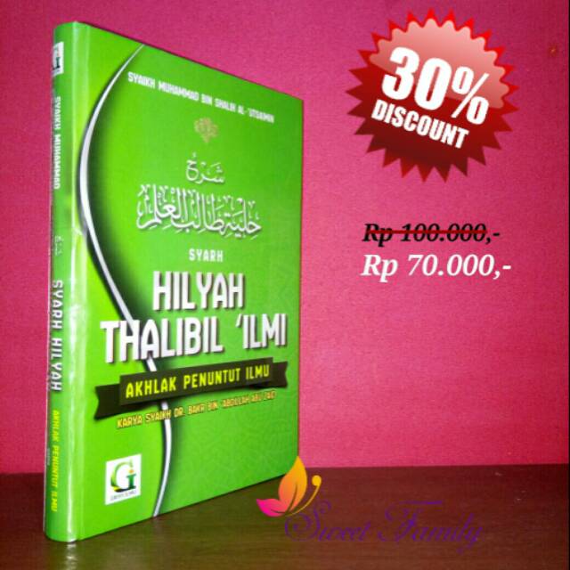Jual Buku Syarh Hilyah Thalibil Ilmi Akhlak Penuntut Ilmu | Shopee Indonesia
