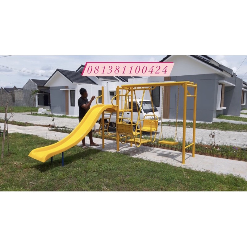 Jual outdoor playground mainan anak paud mainan edukasi tiga set free ...