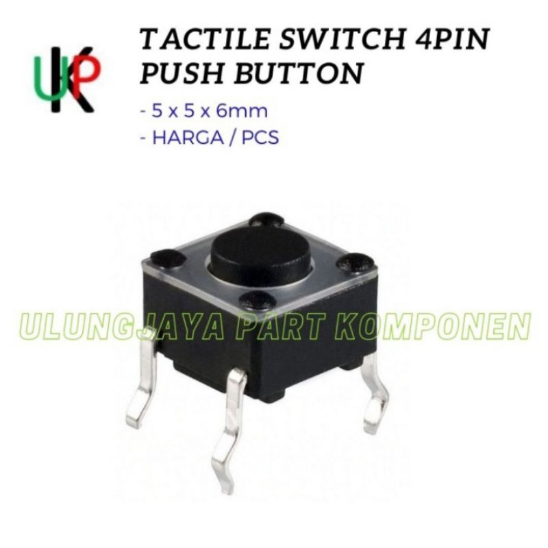 Jual tactile switch 4 pin push button | Shopee Indonesia