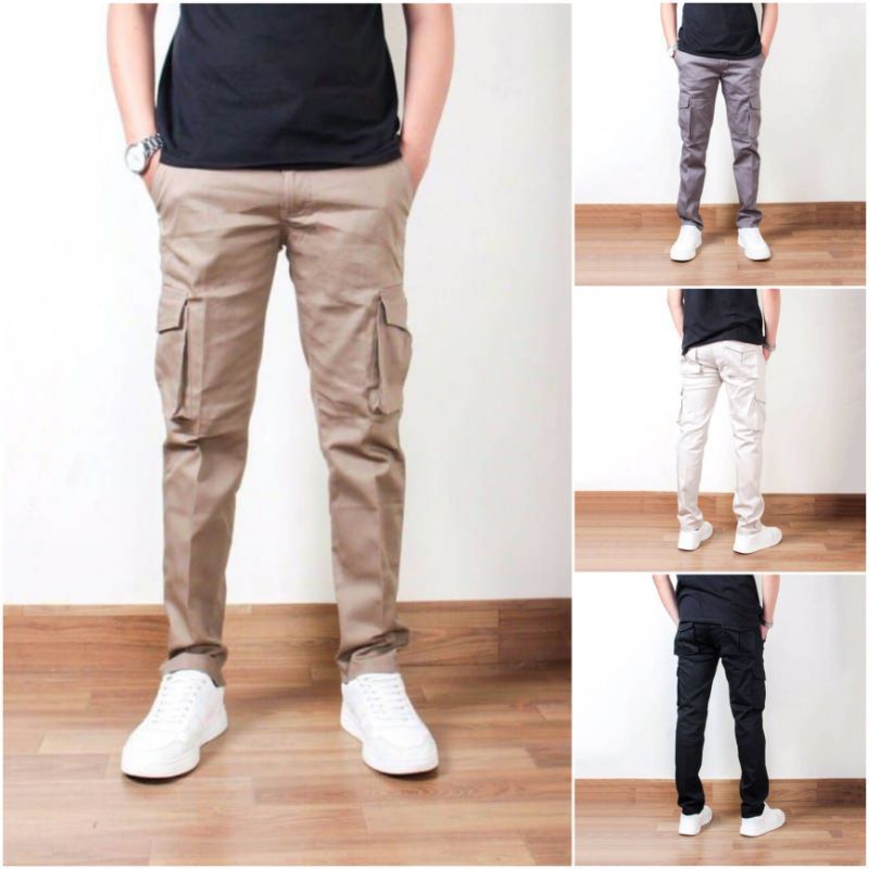 Jual Celana Cargo Kargo Panjang Pria Dewasa Kompol Size 27-38 | Shopee Indonesia