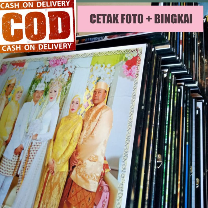 Jual CETAK FOTO + BINGKAI 20R (30X40) TIDAK PUDAR DAN LUNTUR | Shopee Indonesia