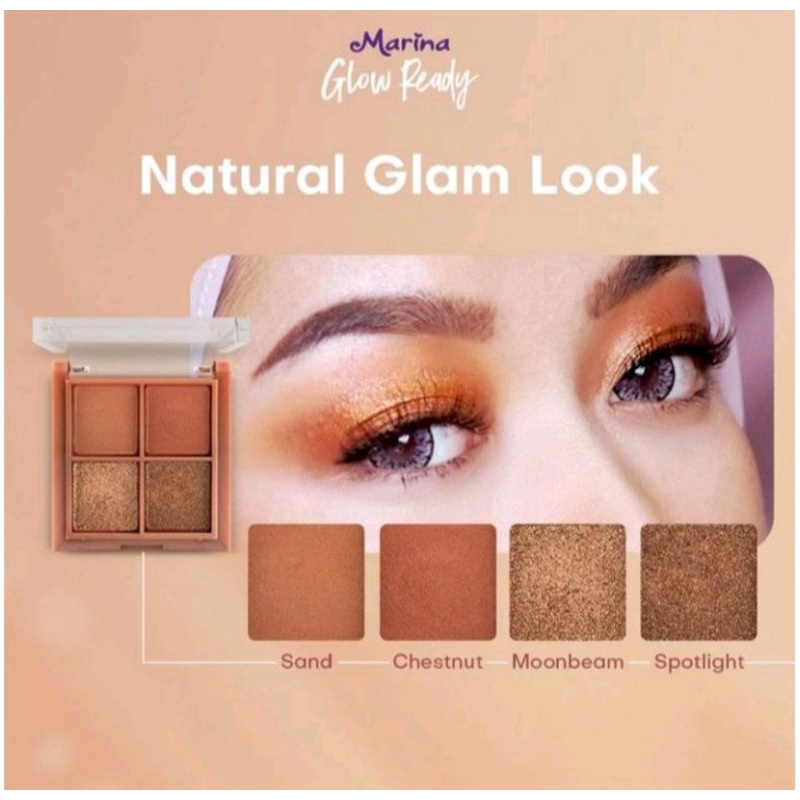 Jual MARINA GLOW READY COMPACT EYESHADOW (5.2gr) | Shopee Indonesia