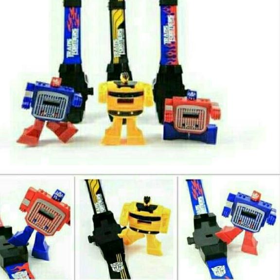 Jual Recomend Jam Tangan Anak Robot Digital Super Transformers 2in1 Jam ...