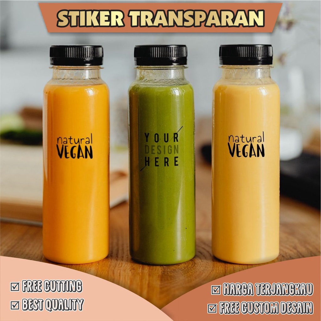 Jual [ANTI AIR] CETAK STIKER BOTOL MINUMAN | LABEL KEMASAN MAKANAN ...