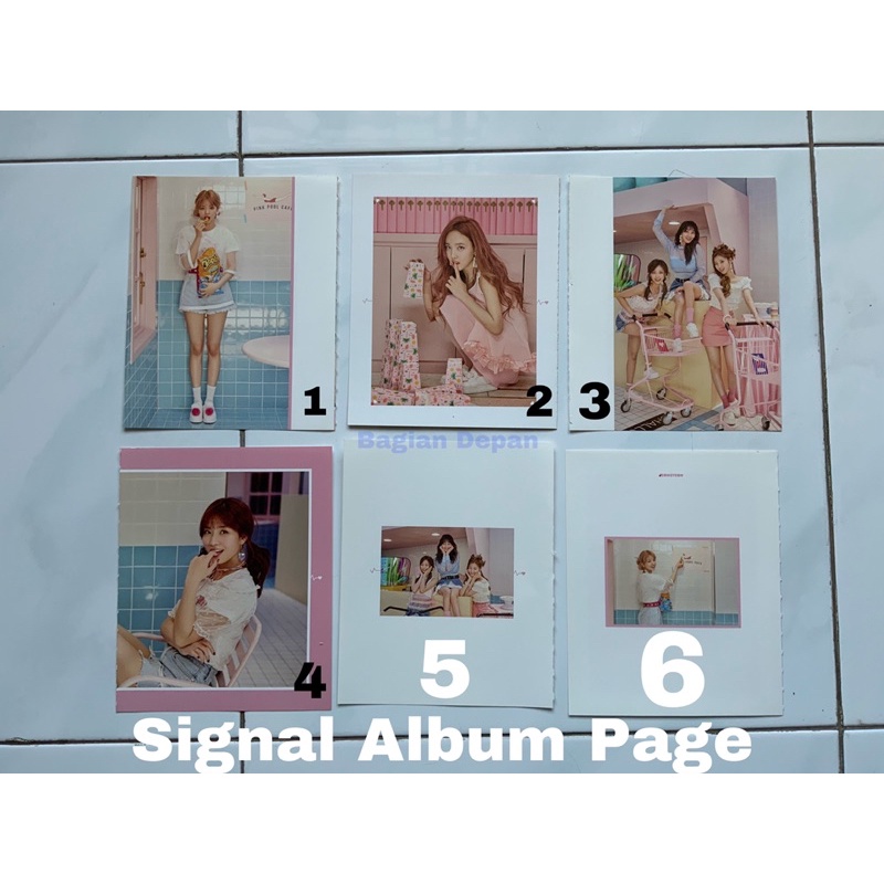 Jual TWICE Signal Official Album Page Nayeon Jeongyeon Momo Sana Jihyo ...