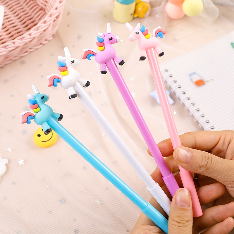 Jual Pulpen Karakter Lucu / Pulpen Gel Premium Rainbow Unicorn | Shopee ...