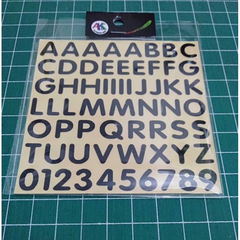 Jual Stiker huruf sticker abjad setiker motor cutting edisi tulisan ...