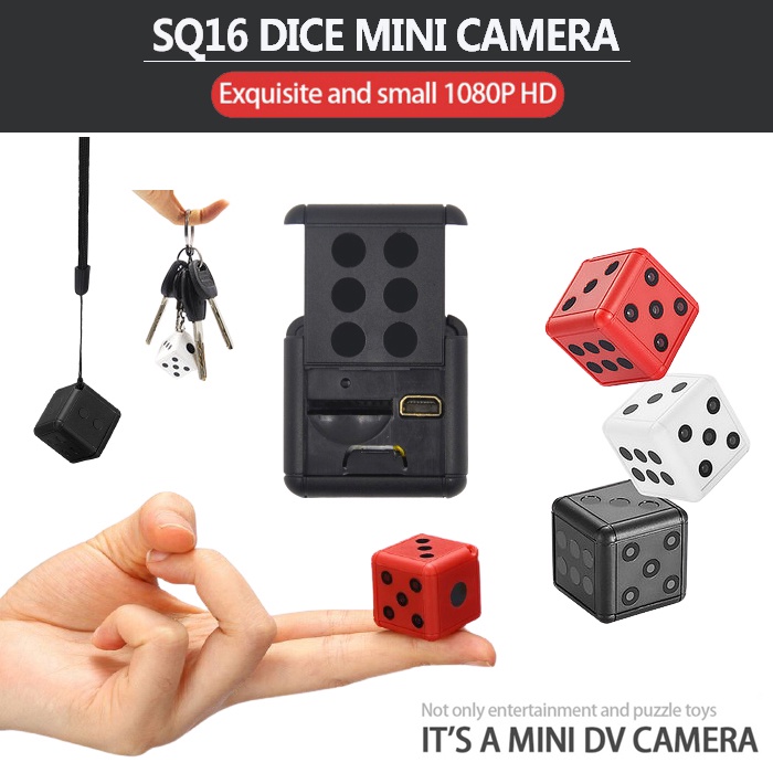 Jual Spy Camera Mini Dice SQ16 HD 1080P - Kamera Tersembunyi Model Dadu ...