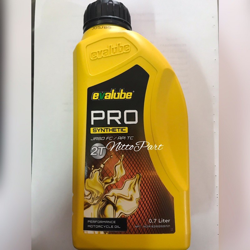 Jual 100% ORIGINAL !!! Oli Samping Evalube Pro Synthetic 2T 700 ml ...