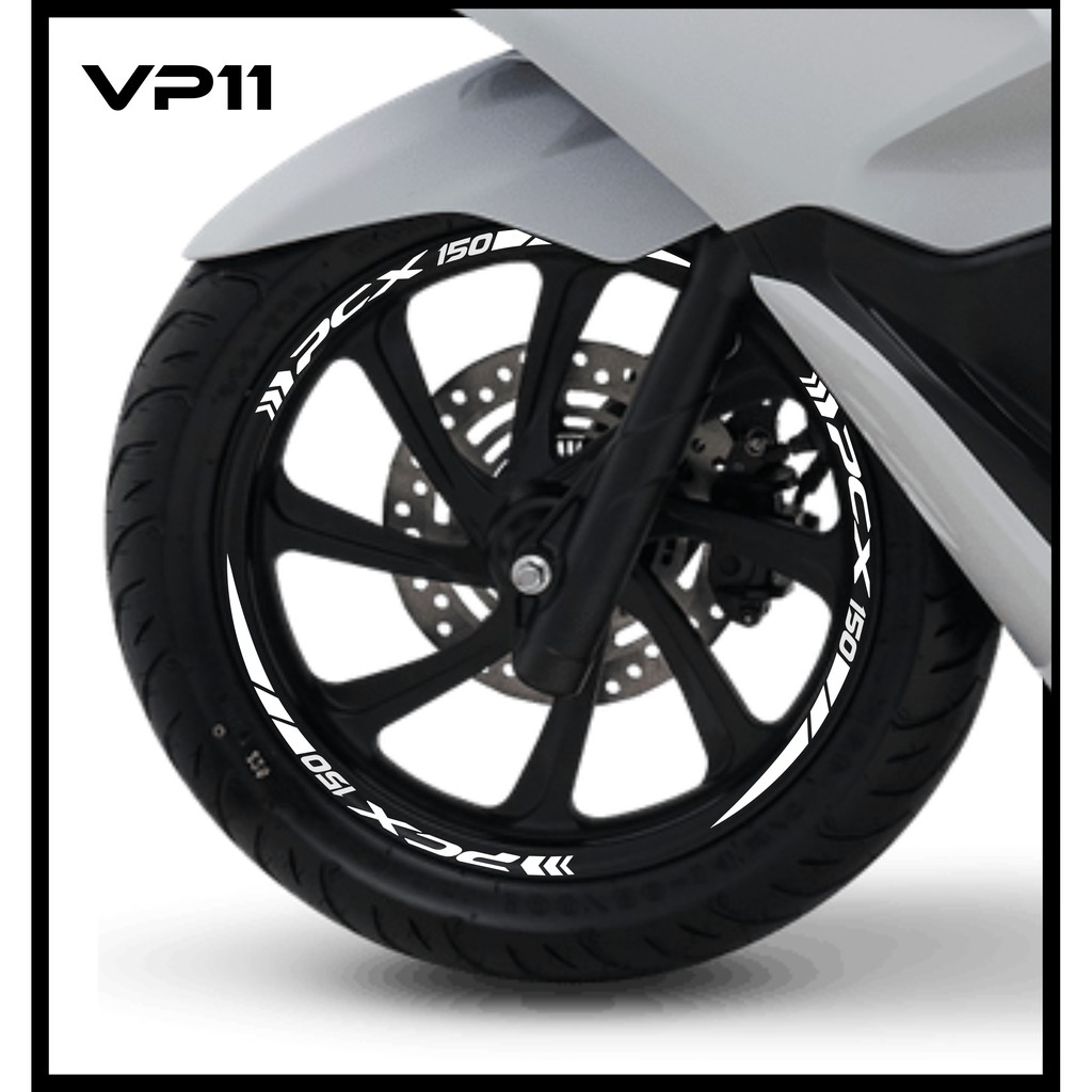 Jual Stiker Velg PCX PUTIH list cutting sticker | Shopee Indonesia
