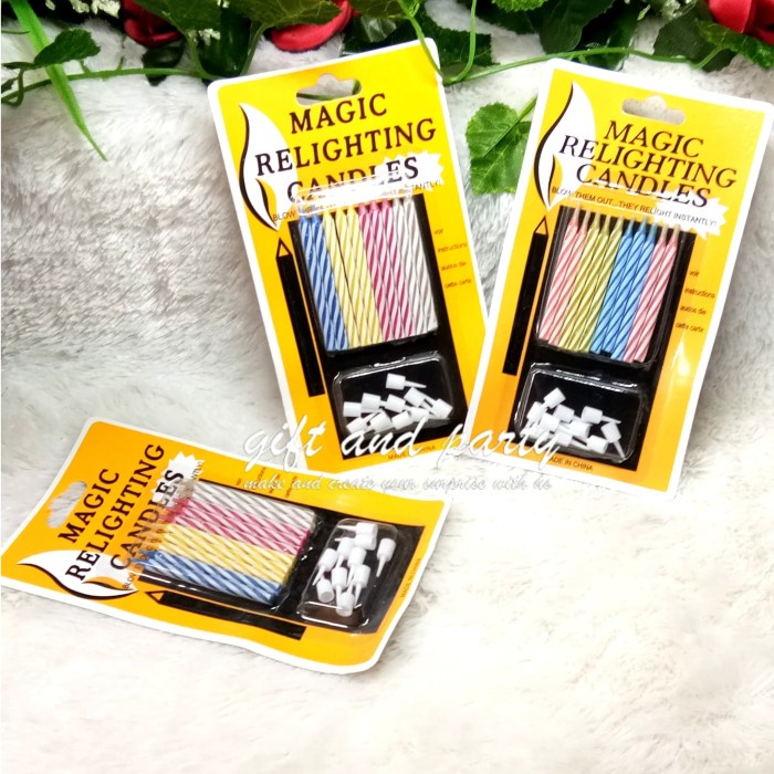 Jual Lilin Magic / Lilin Ultah / Magic Candle / Magic Relighthing ...