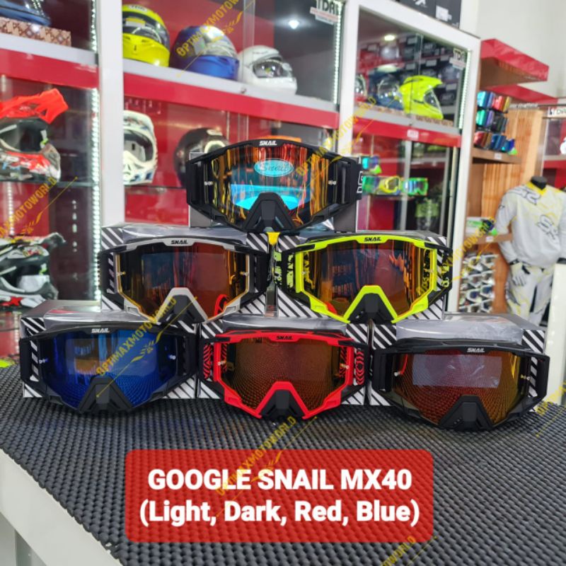 Jual KACAMATA KACA MATA GOOGLE GOGGLE SNAIL MX 40 | Shopee Indonesia