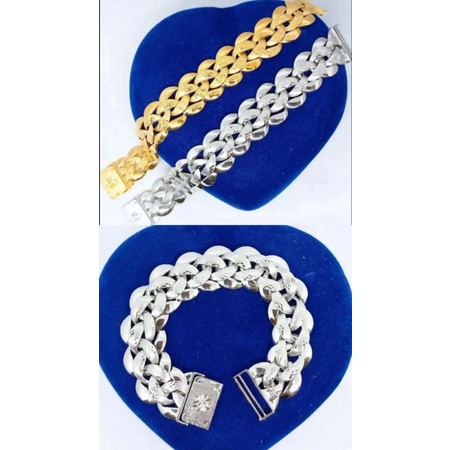 Jual gelang perak 925 lapis mas putih | Shopee Indonesia